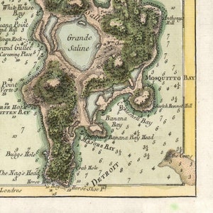 Antique St. Kitts & Nevis Map: 1779 Fine Art Print - Etsy