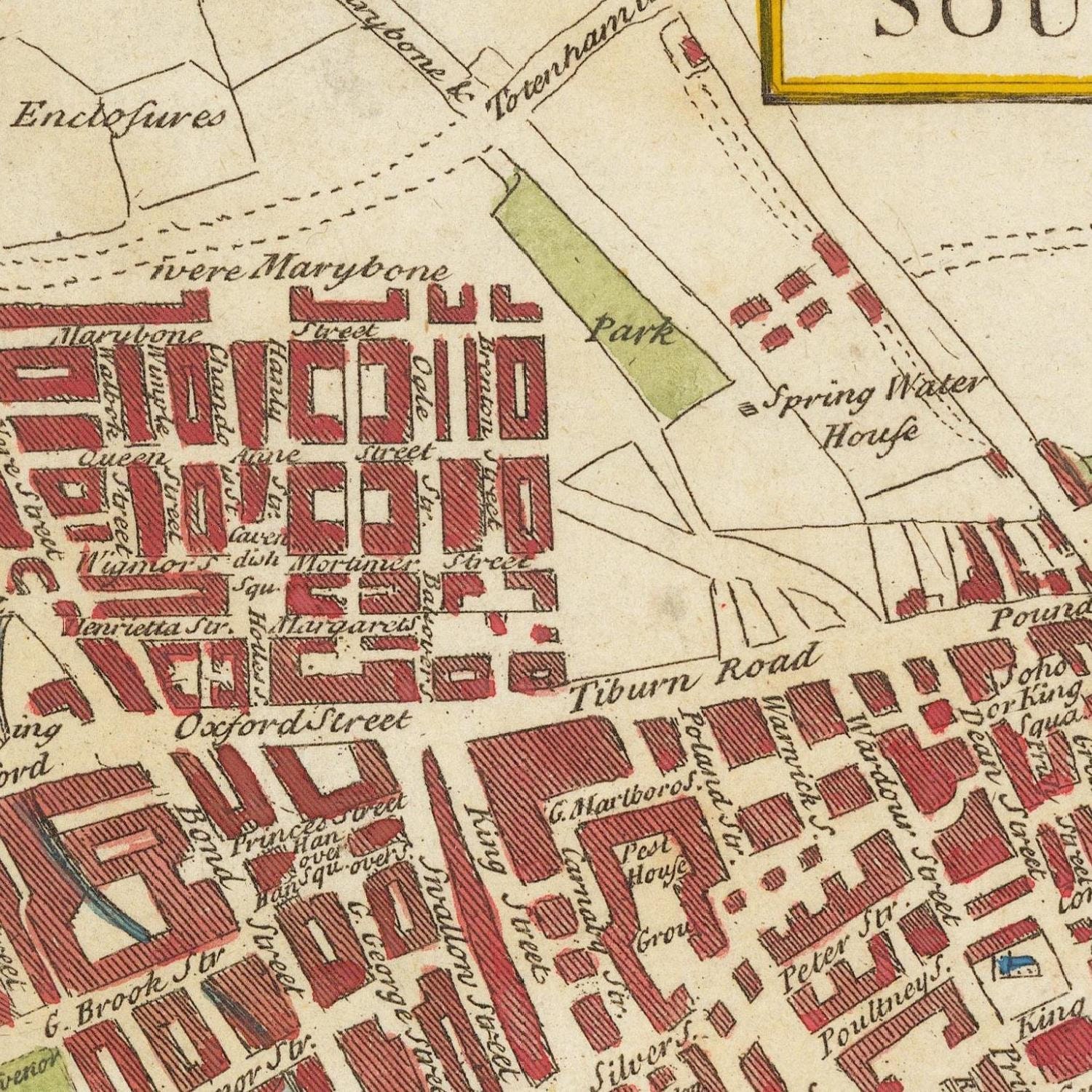 Old Map of London 1740 City Plan Antique Rare Beautiful - Etsy