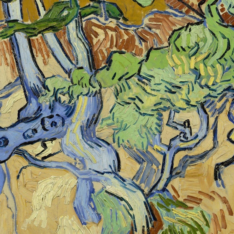 Van Gogh Tree Roots 1890 Fine Reproduction Fine Art Print - Etsy