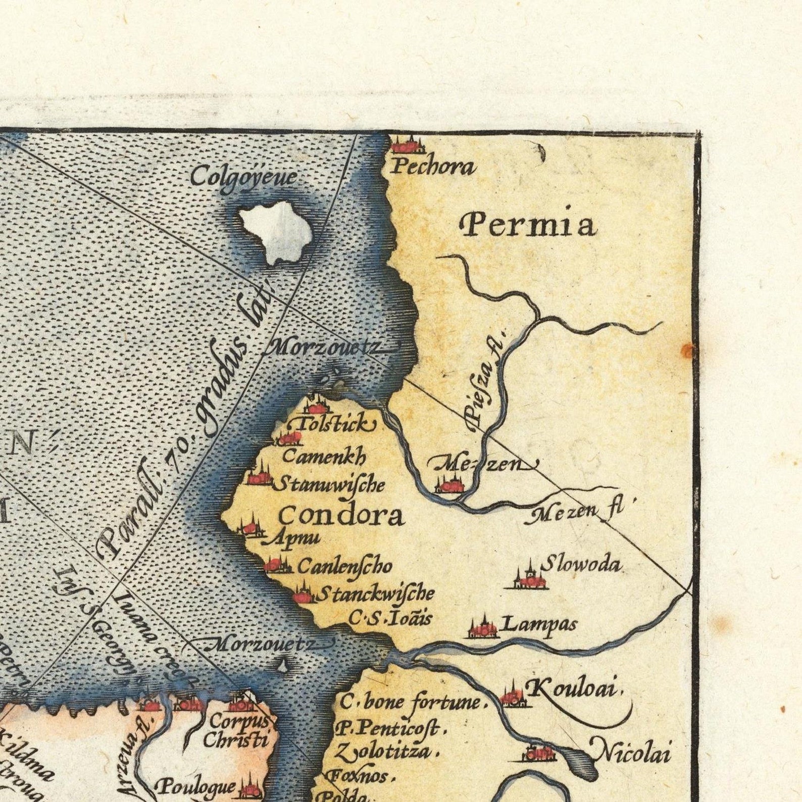 Old Map of North Atlantic 1592 Rare Map Ancient Map Fine - Etsy