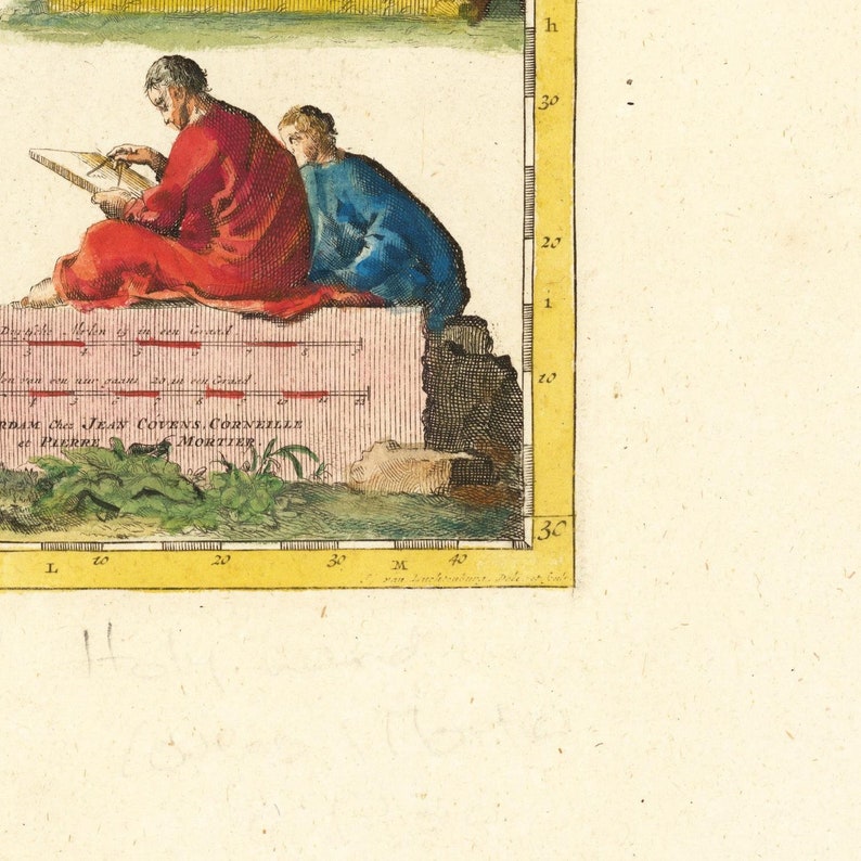 Old Map of Israel 1700 Very Rare 12 Tribes of Israel - Etsy