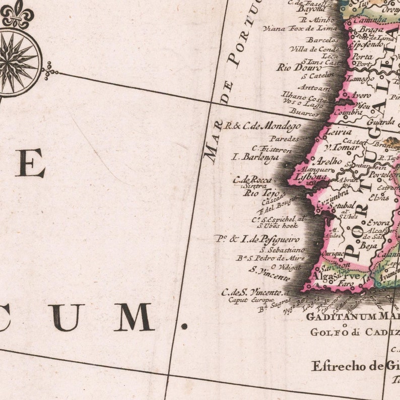 Old Map of Europe 1705 Extremely Rare Antique Map Fine - Etsy