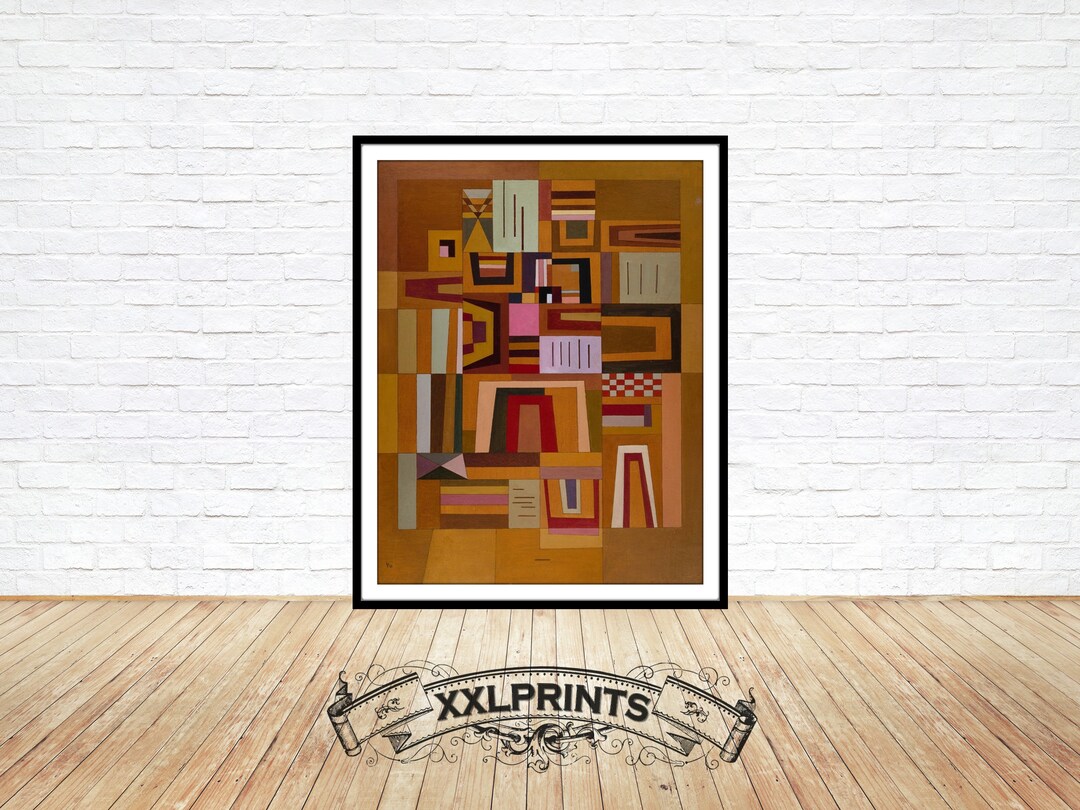 Kandinsky Pink Composition Print: Abstract Geometric Art - Etsy