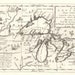 Ancient Map of Great Lakes 1694 Rare Map Fine Reproduction - Etsy