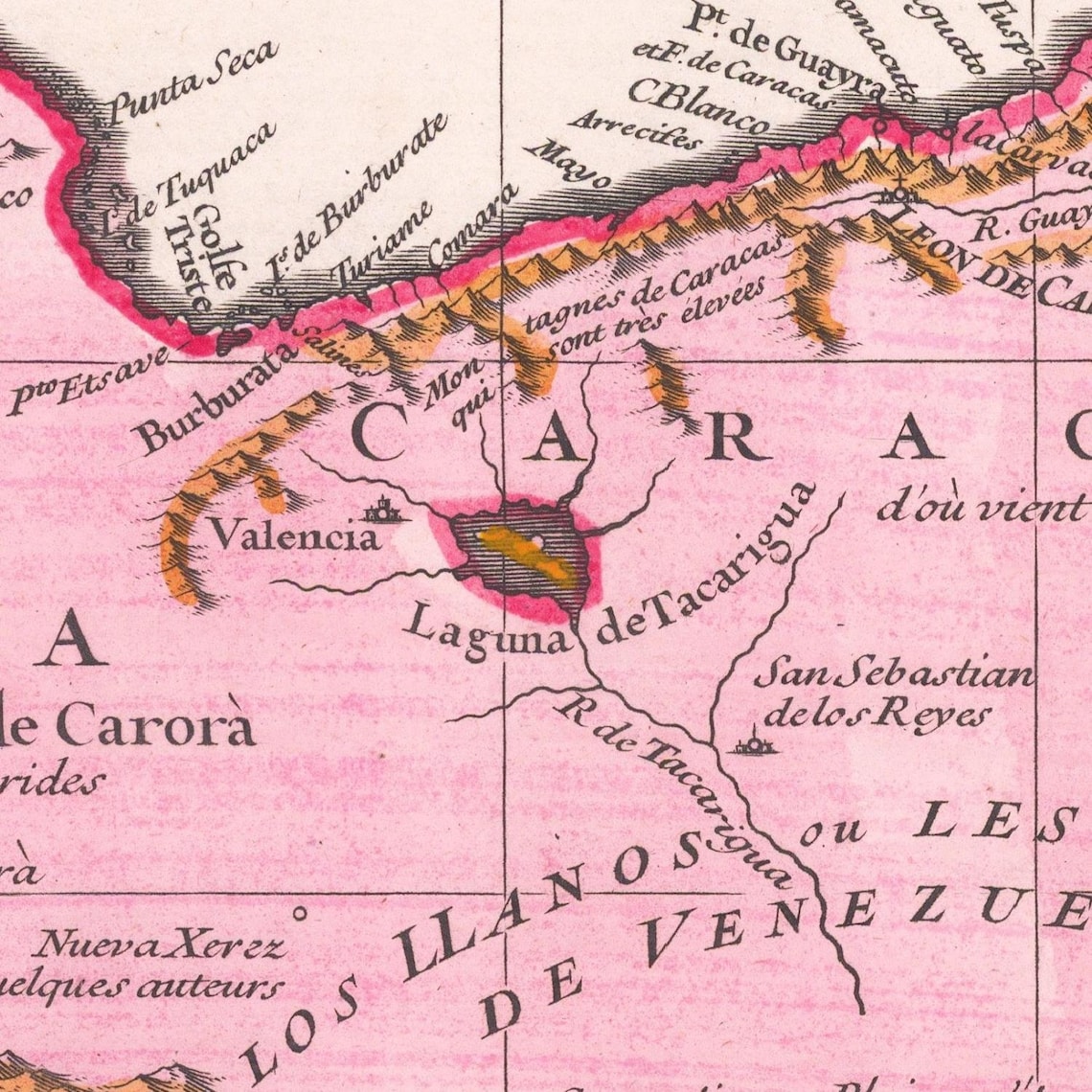 Old Map of Venezuela 1740 Antique Map Very Rare Map Fine - Etsy
