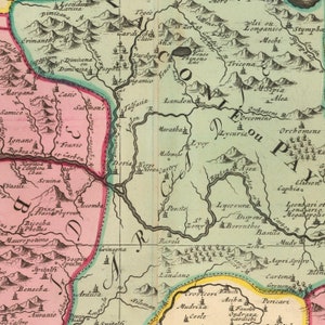 Antique Map Print: Morea Greece, 1696, Fine Art Reproduction - Etsy