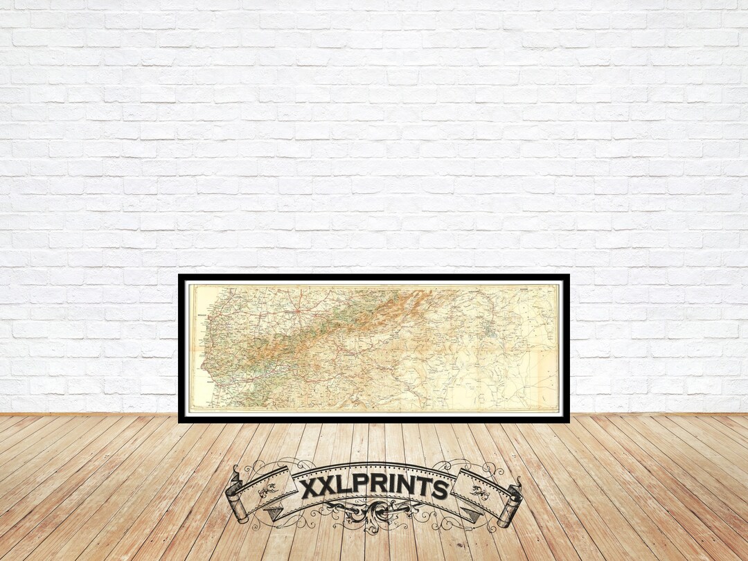 Old Map of Marrakech, 1946, Fine Reproduction, Large Map, Fine Art ...