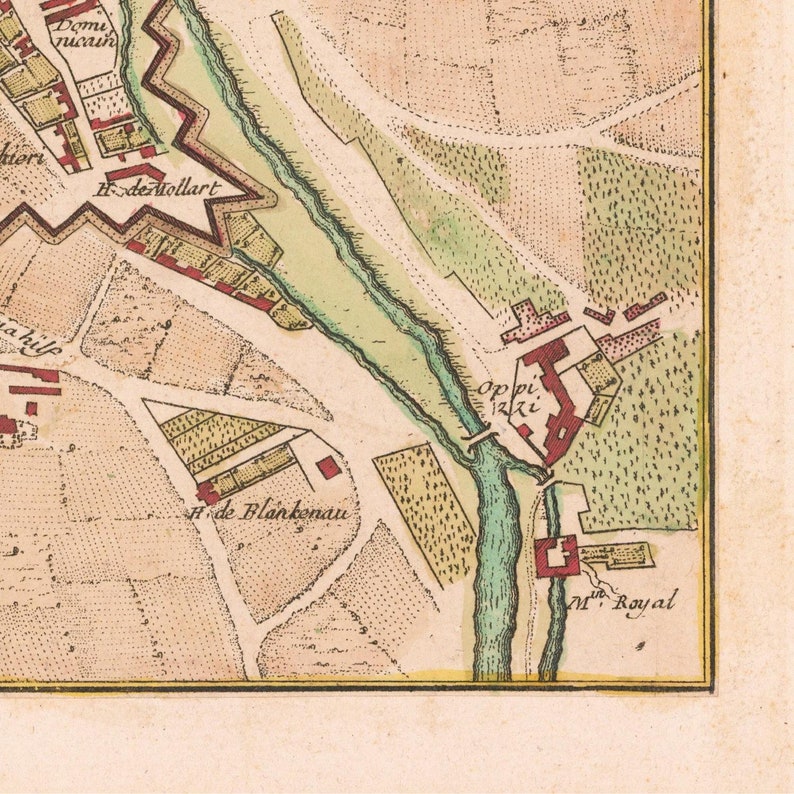 Vienna Map Print: 1740 Antique City Plan Reproduction - Etsy