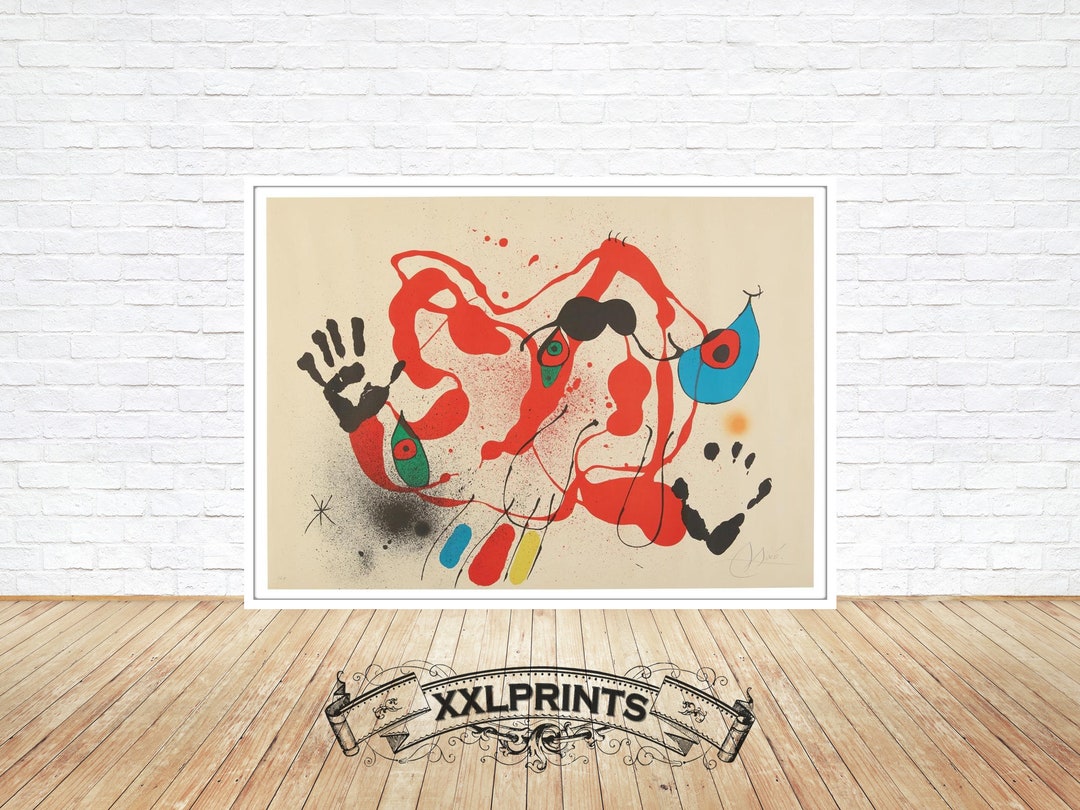 Joan Miro - the Rooster Merchant, Fine Reproduction, Wall Art, Fine Art ...
