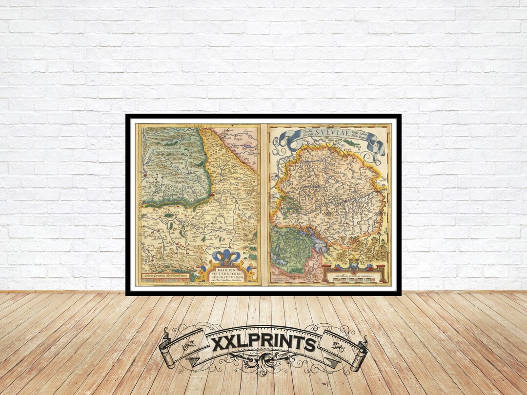 Ancient Map Print: Basel, Switzerland, 1581, Fine Art Reproduction - Etsy