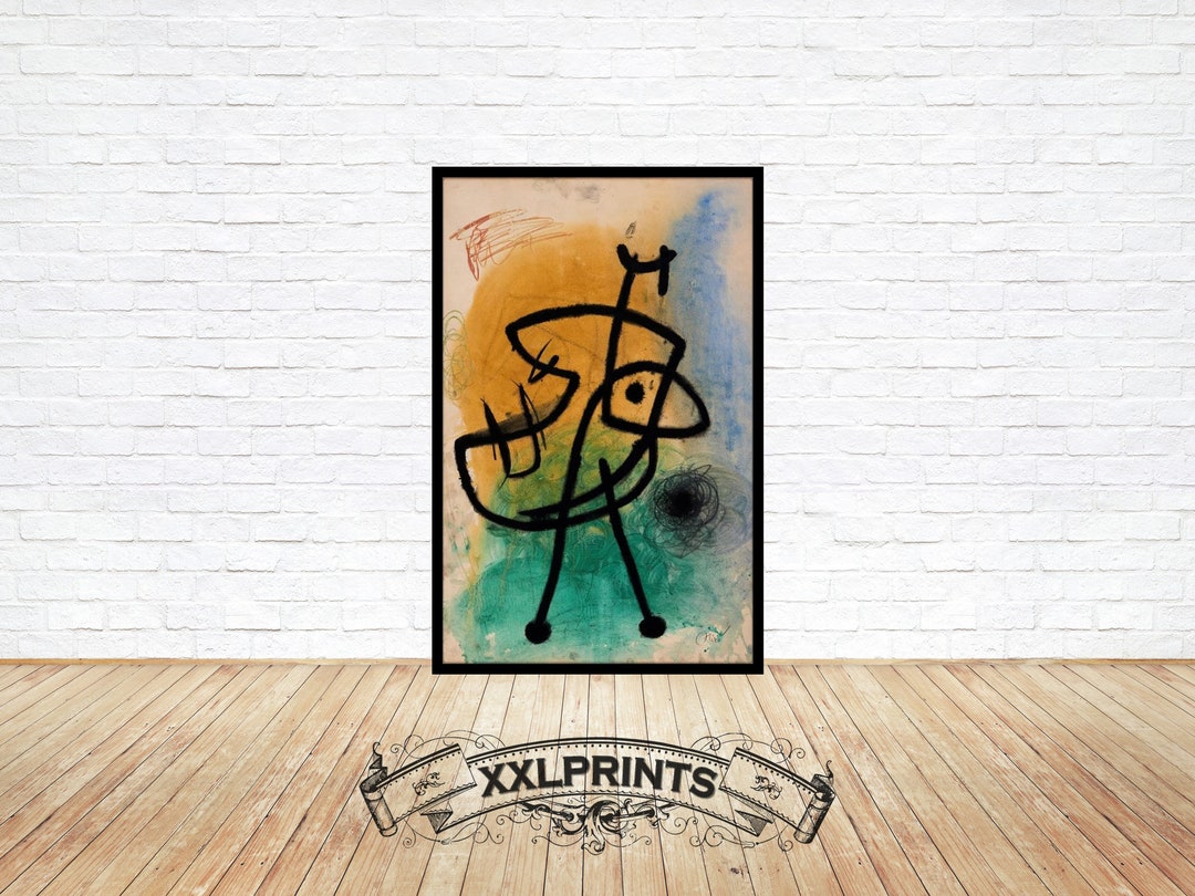 Joan Miro 'character, Birds III' Art Print: Fine Art Reproduction - Etsy