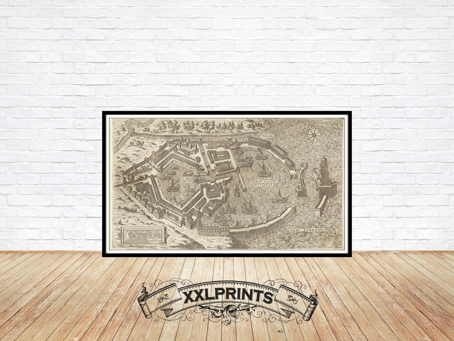 Ancient Map of Ostia 1602 Old View Very Rare Fine - Etsy