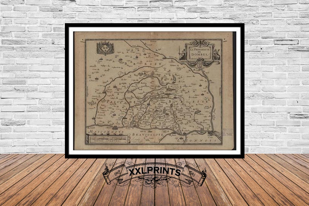 Antique Map of Dombes, France, 1800: Fine Art Reproduction Print - Etsy