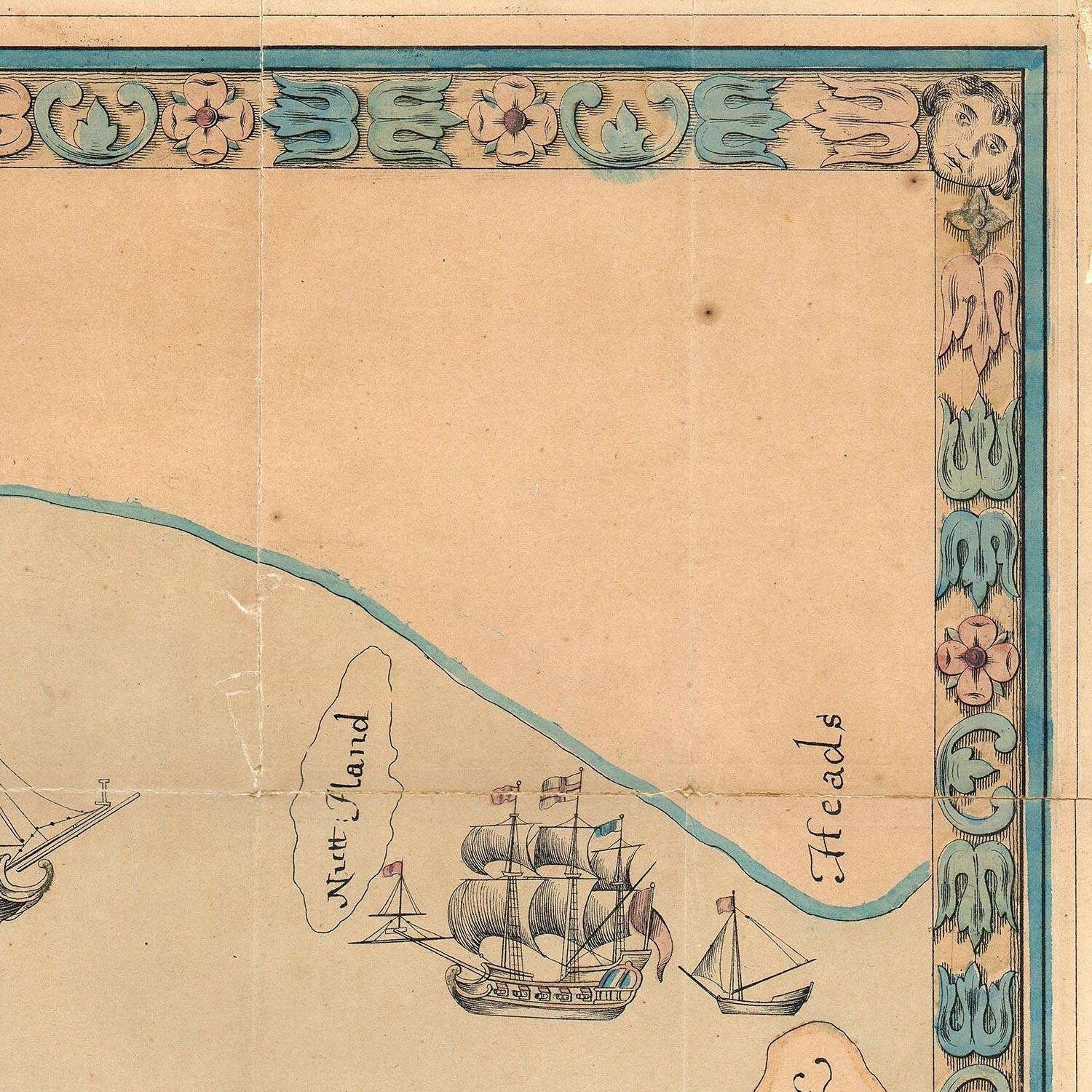 Ancient New York Map Print, 1664: Fine Art Reproduction - Etsy