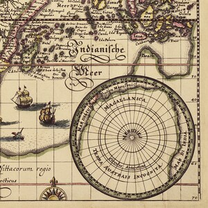 1492 World Map Print: Antique Decor, Fine Art Reproduction - Etsy