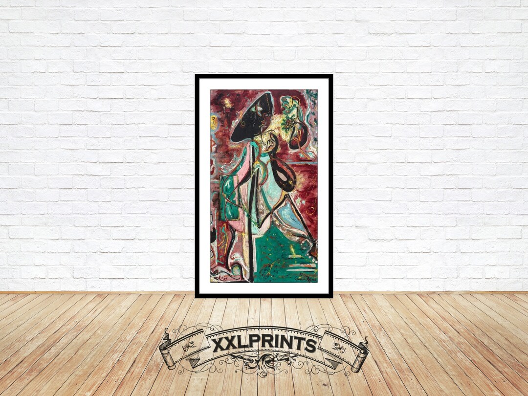 Jackson Pollock, the Moon Woman, 1942, Fine Reproduction, Fine Art ...