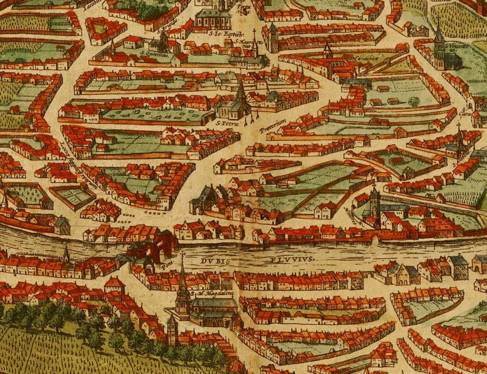Besançon Map Print: 1572 Vesontio, Rare Vintage Fine Art - Etsy