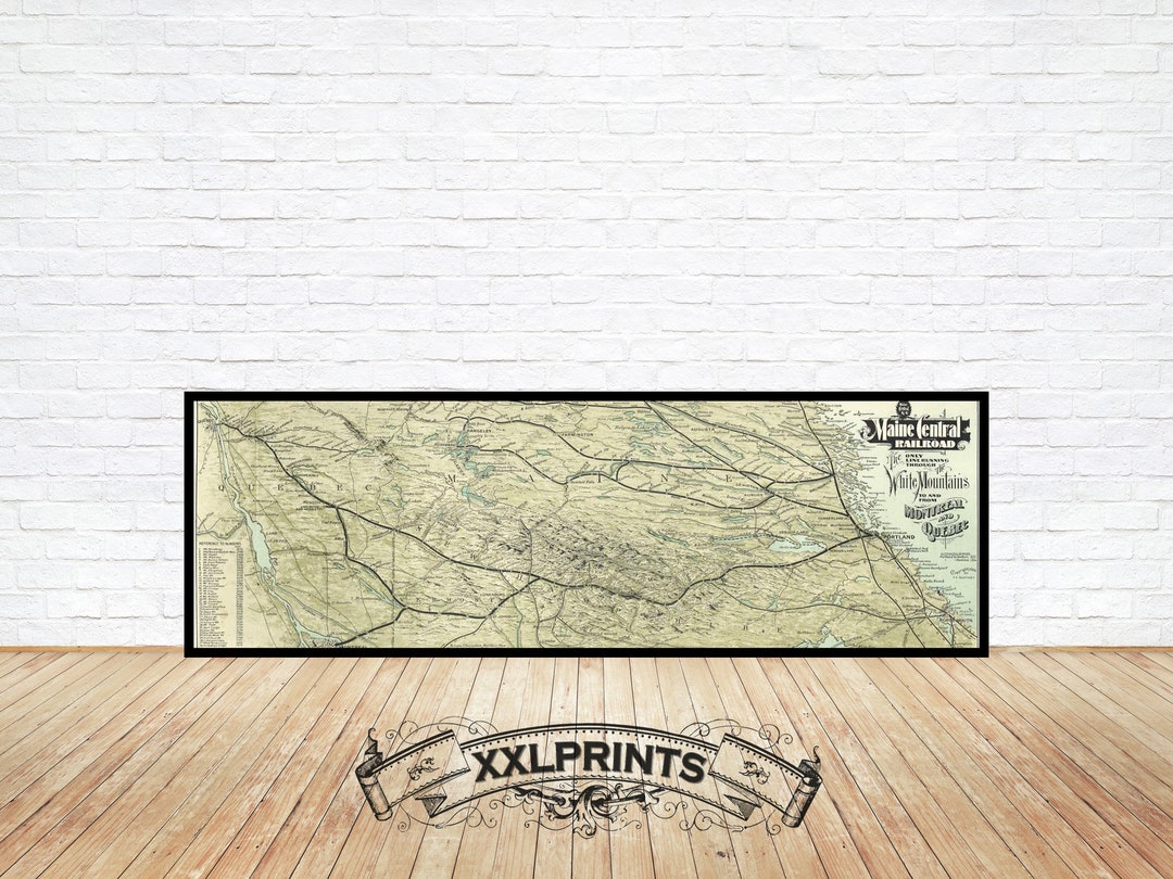 Northern New England Map Print: 1901 Antique Quebec Map Art - Etsy UK