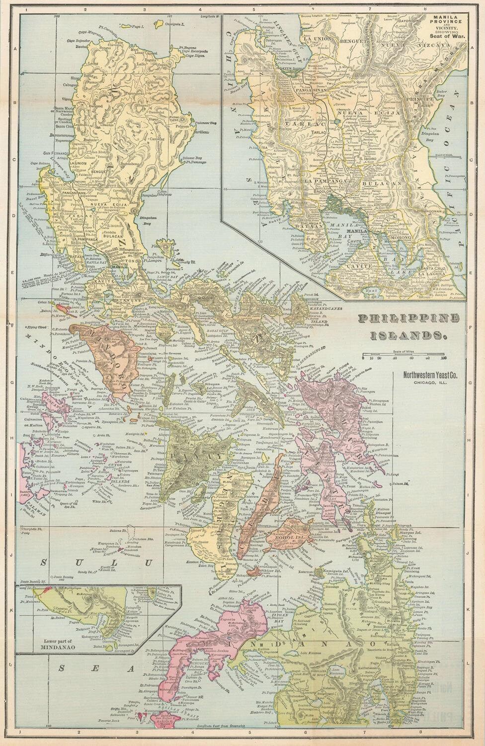 Philippines Map Print: 1899 Antique Fine Art Reproduction - Etsy