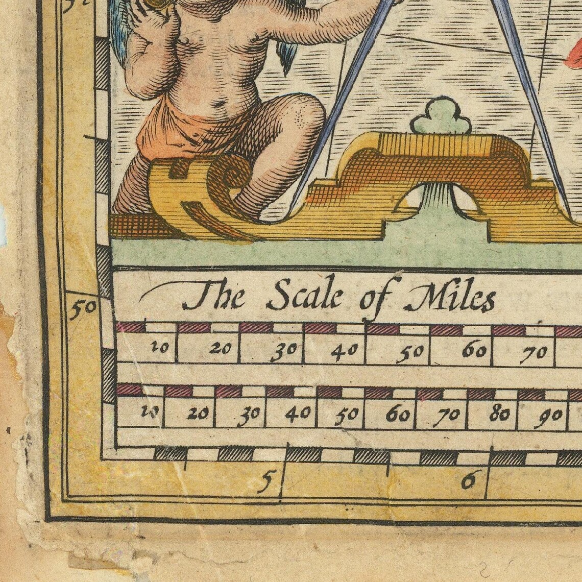 Old Map of Kingdom of Great Britain and Ireland, 1610, Extremely Rare ...