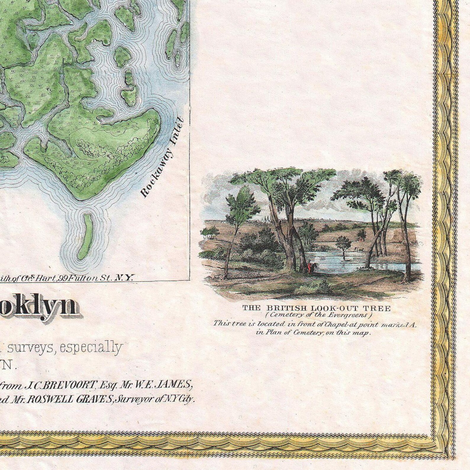 Antique Battle of Brooklyn Map Print: 1867 Fine Art Reproduction - Etsy
