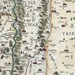 Ancient Israel Map Print: 12 Tribes, Zebulun, Issachar, Manasseh, 1590 ...