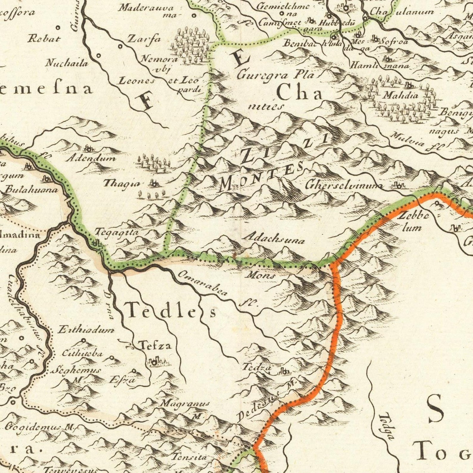 Old Map of Maroc 1655 Rare Map Ancient Fine Reproduction - Etsy