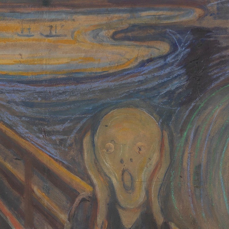 Edvard Munch the Scream 1893 Fine Reproduction Fine Art - Etsy