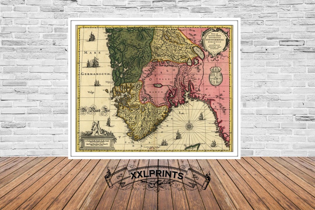 Antique Norway Map Print: 1700s Reproduction, Fine Art Decor - Etsy