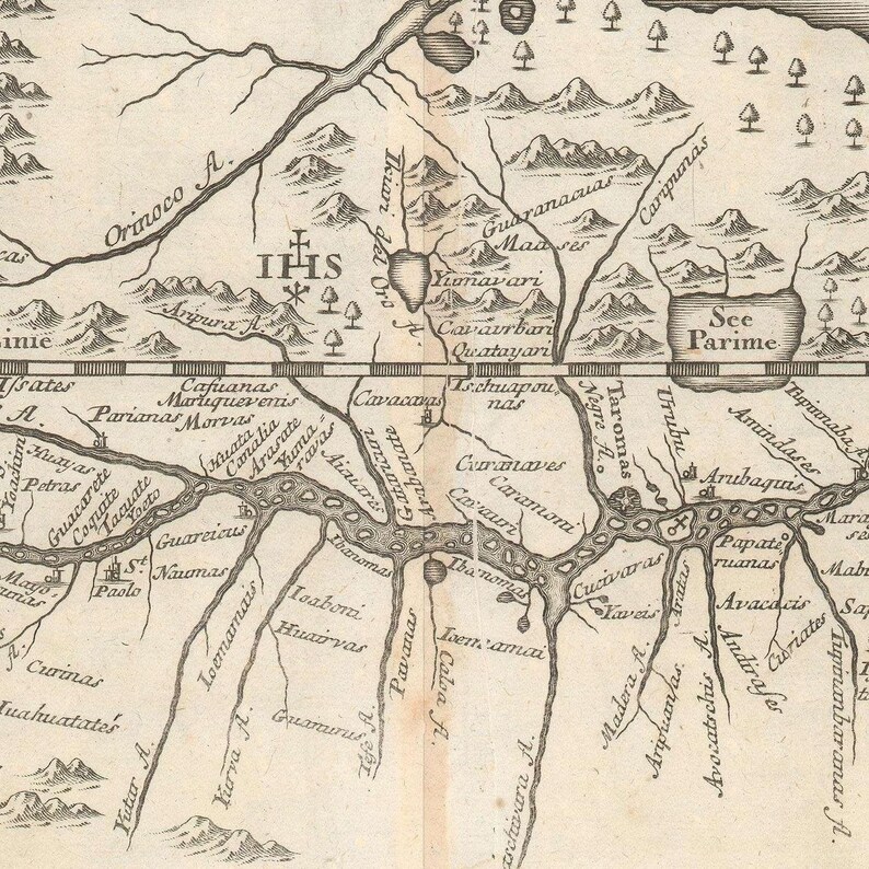 Old Map of Amazon 1728 Very Rare Map Antique Fine - Etsy