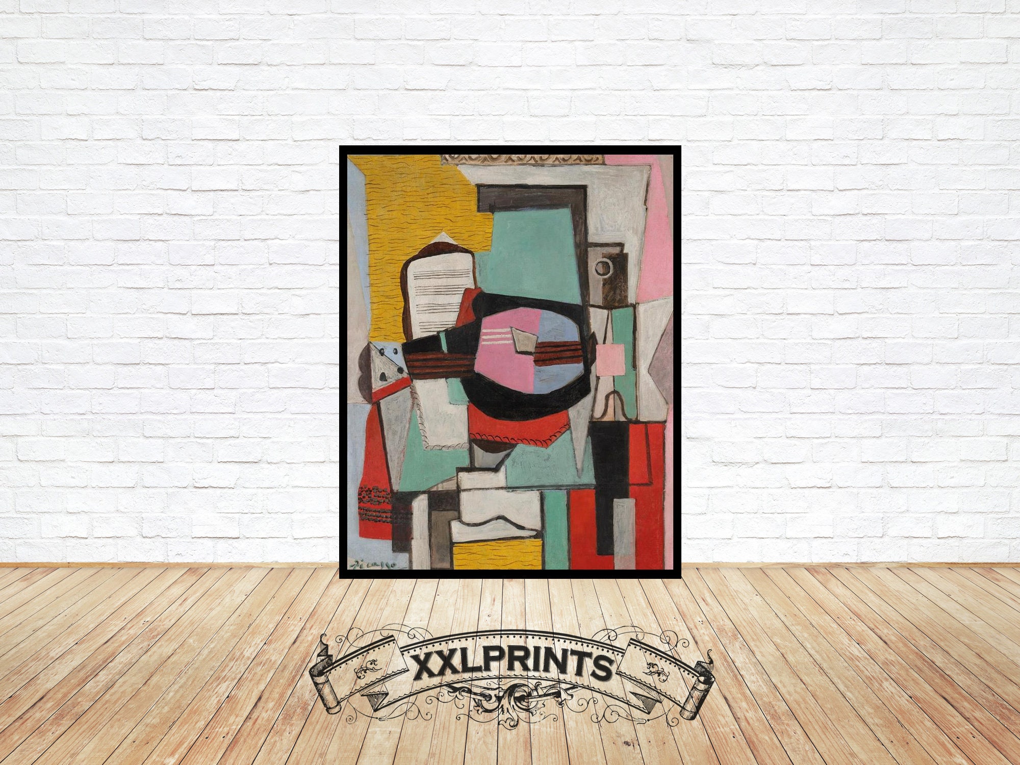 Pablo Picasso Collage Guitar