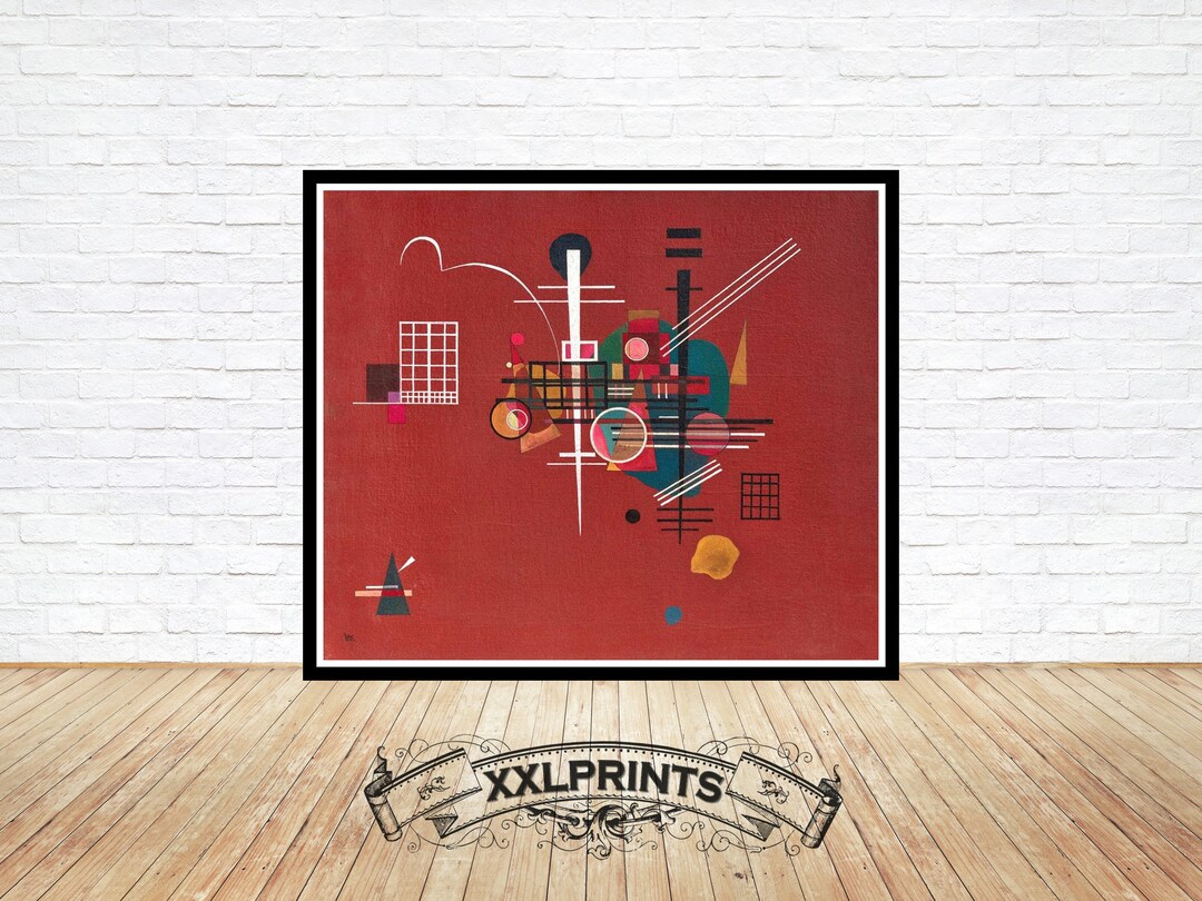 Wassily Kandinsky, Dull Red, 1927, Fine Reproduction, Fine Art Print - Etsy