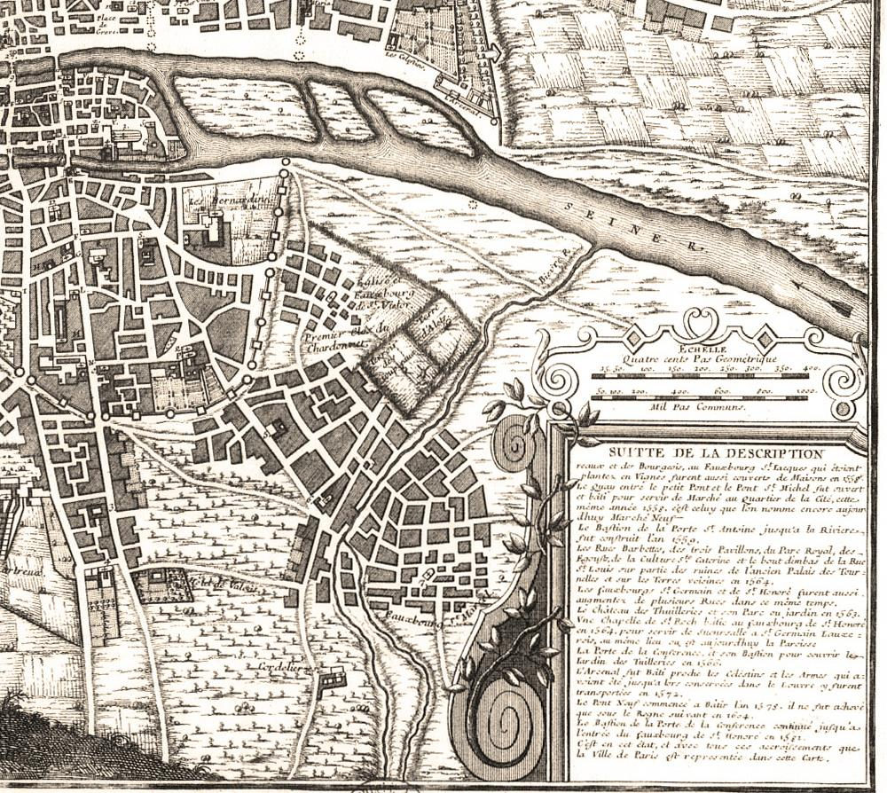 Ancient Rare Map of Paris at 1422 Very Rare Map Antique - Etsy