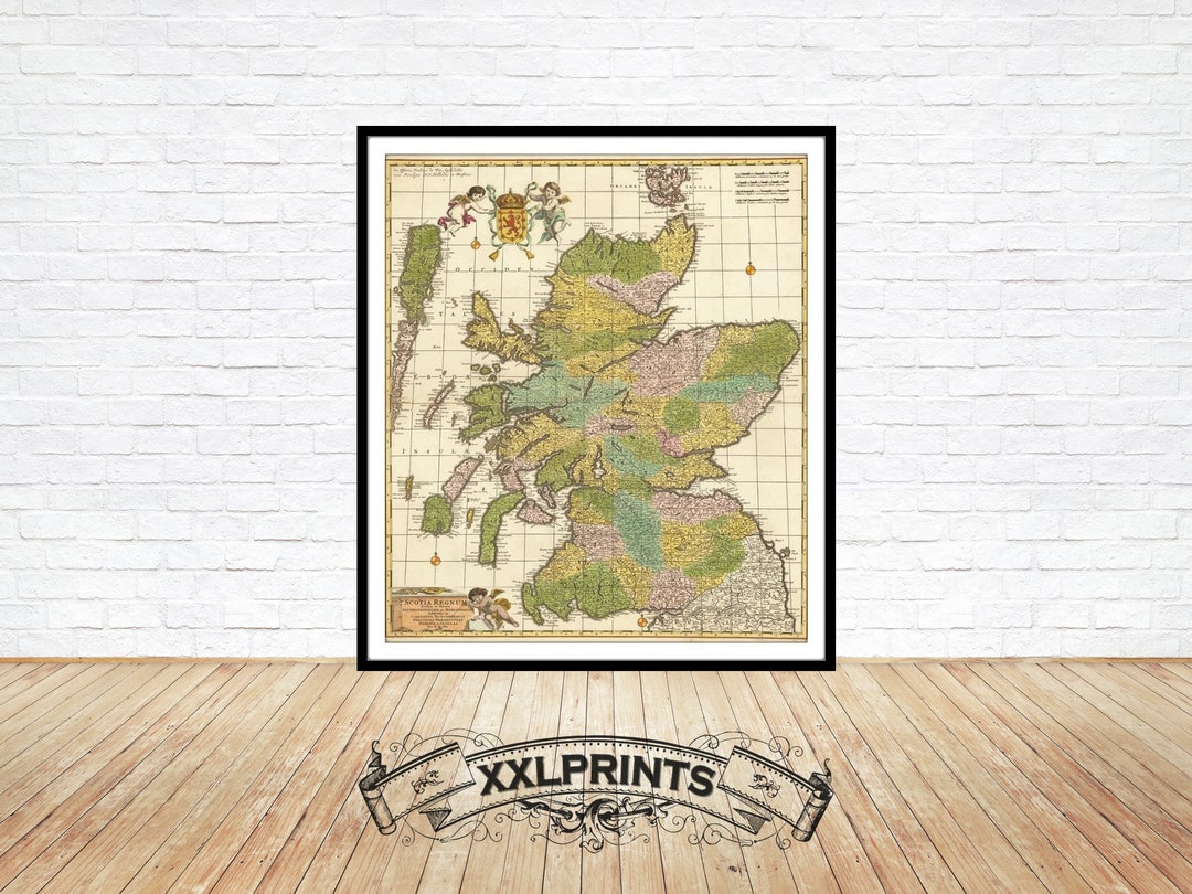 1690 Scotland Map: Antique Fine Art Print Reproduction - Etsy