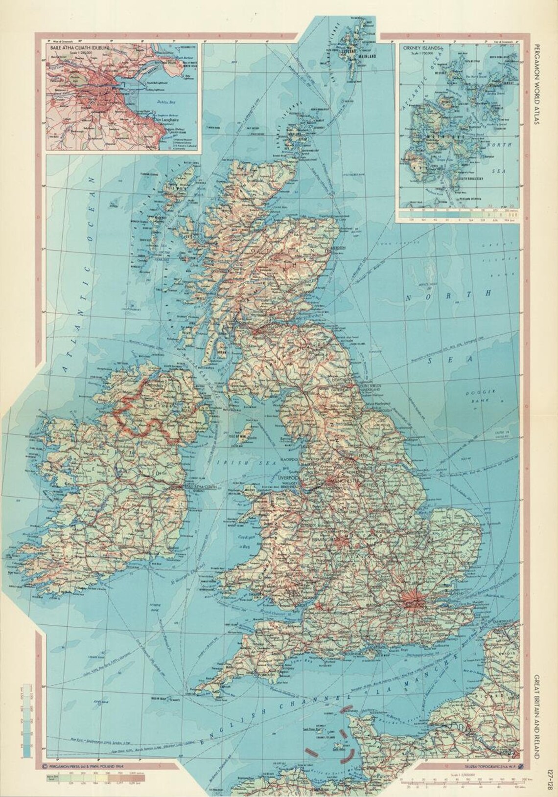 Old Map of Great Britain and Ireland 19th Century Fine | Etsy