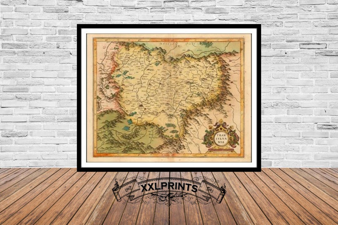Ancient Transylvania Map Print: 1610 Reproduction, Fine Art Decor - Etsy