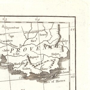 Antique Map of Spain and Portugal, 1790: Fine Art Print - Etsy