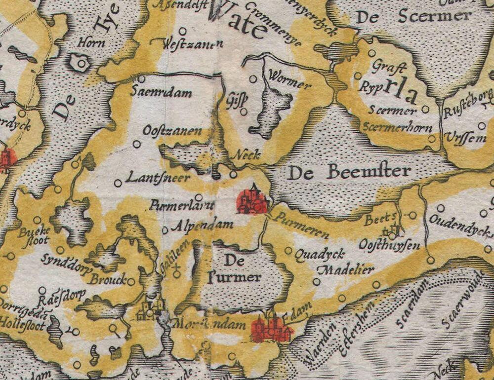 Ancient Netherlands Map Print: 1606 Vintage Dutch Fine Art - Etsy