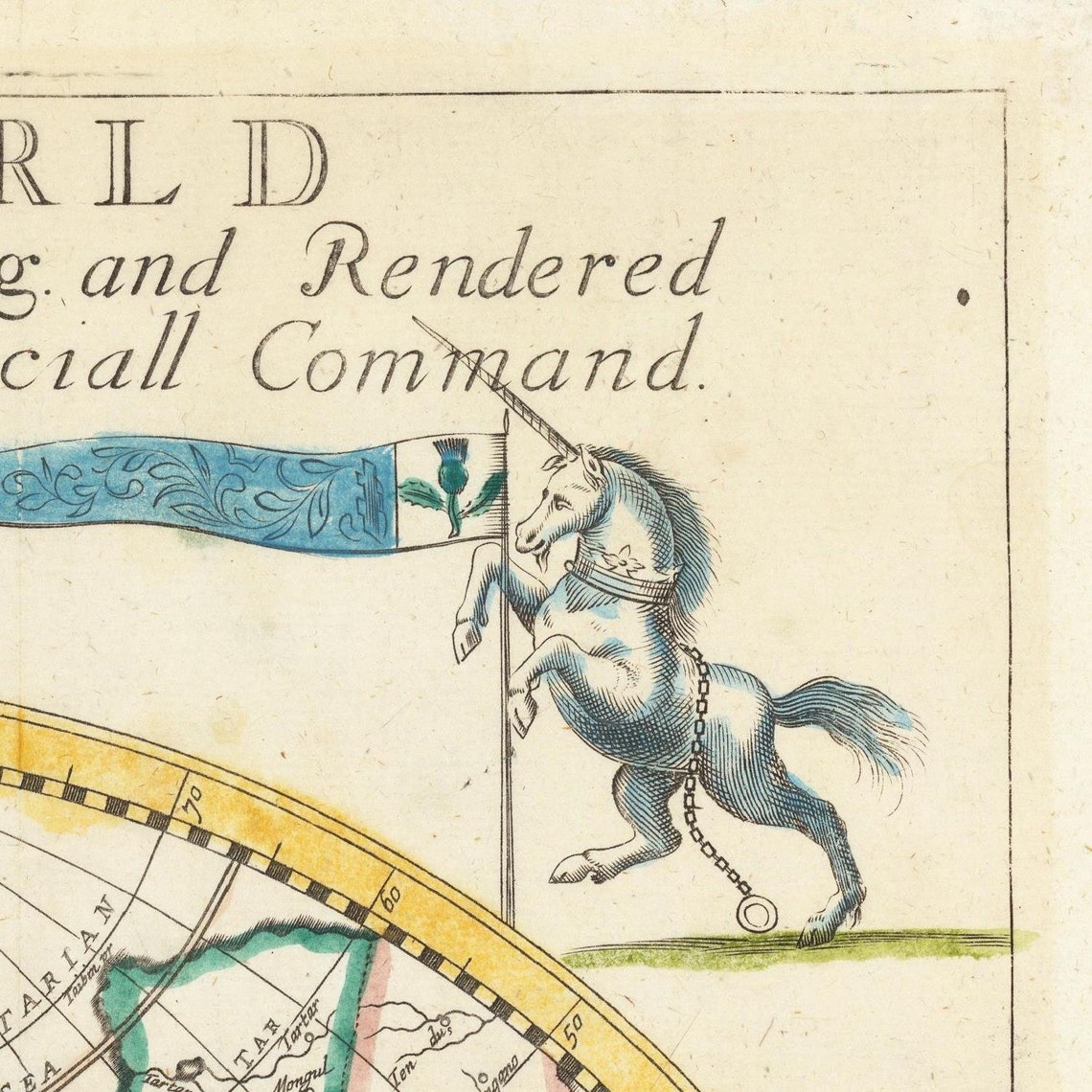 Old Map of the World 1671 Very Rare Map Fine Reproduction | Etsy