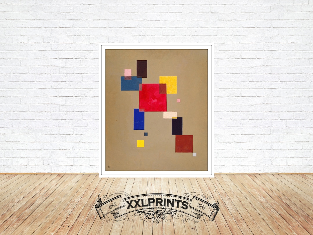 Kandinsky Thirteen Rectangles Print: 1930s Abstract Art Reproduction - Etsy