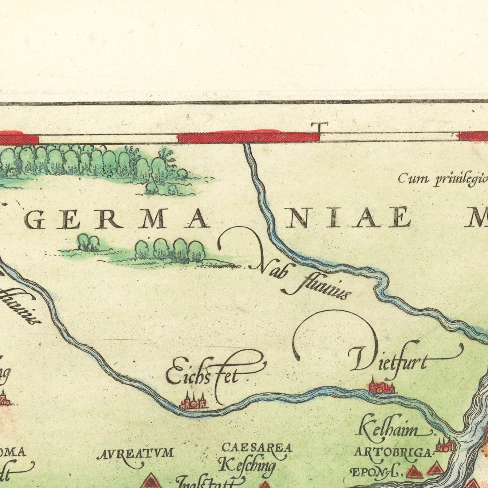 Antique Bavaria Map Print: 1570 Fine Art Reproduction - Etsy