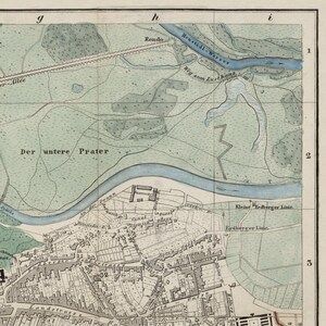Antique Map of Vienna, 1852, Fine Reproduction, Large Map, Fine Art ...