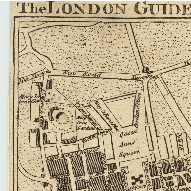 Antique London City Map Print: 1775 Reproduction Fine Art - Etsy