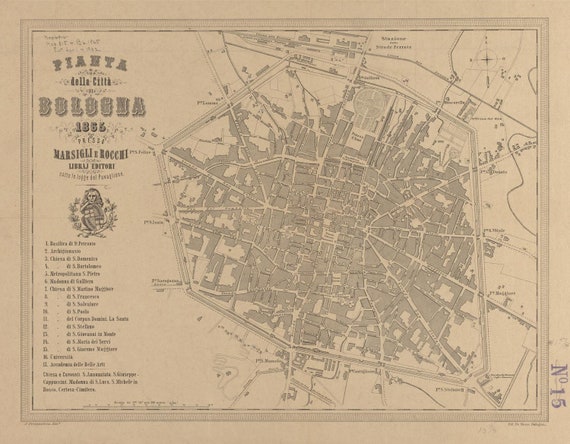 Mapa De Bolonia Sericultura