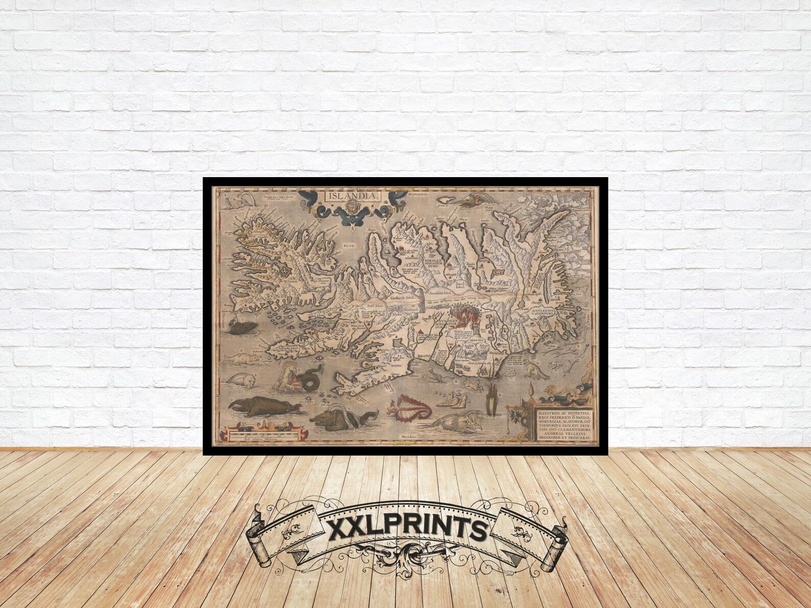 Ancient Iceland Map Print: 1590 Fine Art Reproduction - Etsy