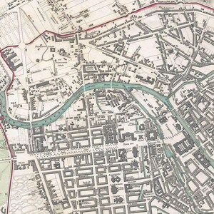 Antique Berlin Map Print: 1833 City Plan Fine Art Reproduction - Etsy