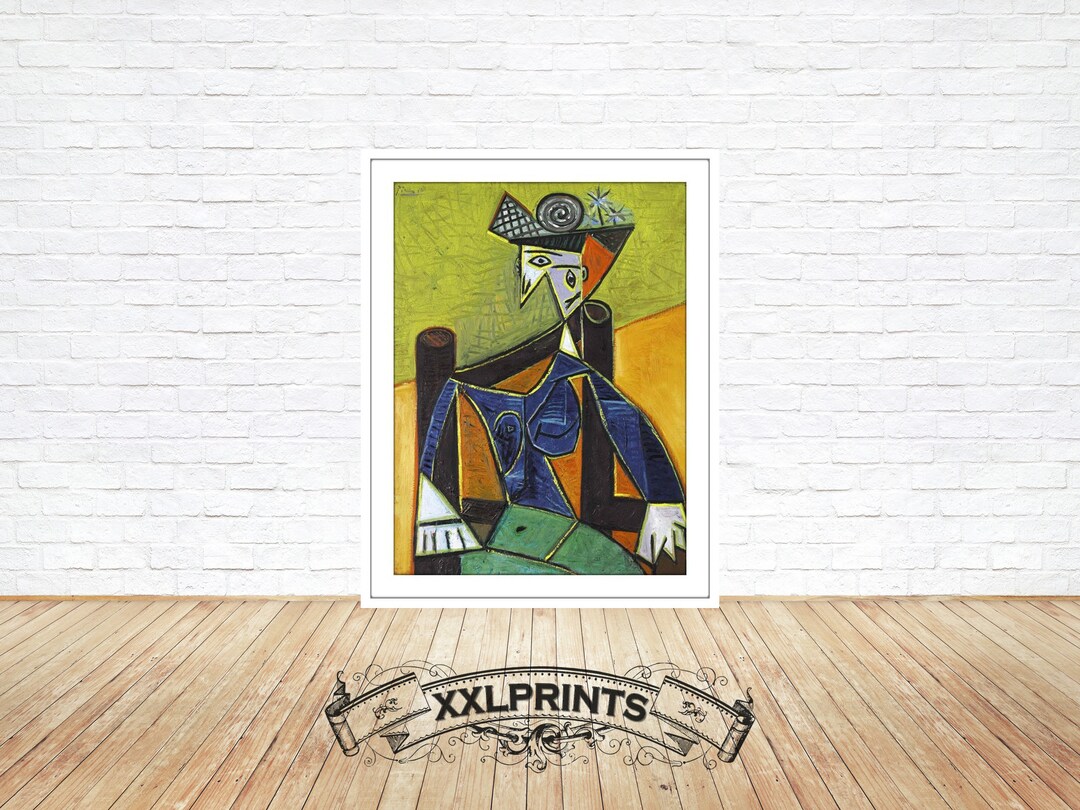 Picasso Woman in Chair Print: Fine Art Reproduction, 1941 - Etsy