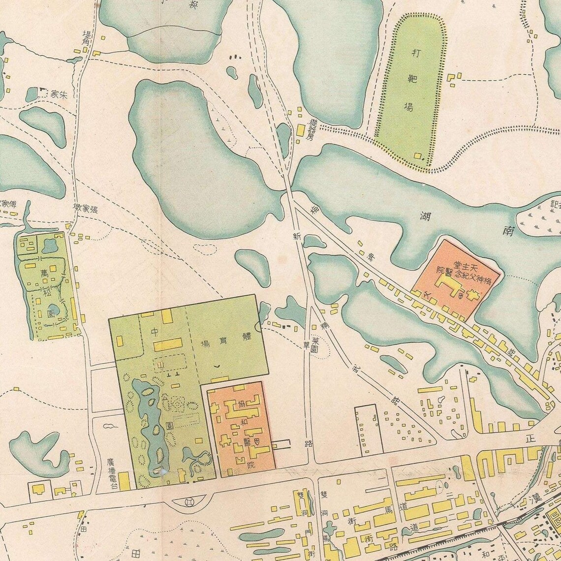 Old map of Hankow China 19th century map rare map fine | Etsy