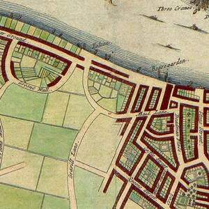 17th Century London Map Print: Vintage Fine Art Reproduction - Etsy