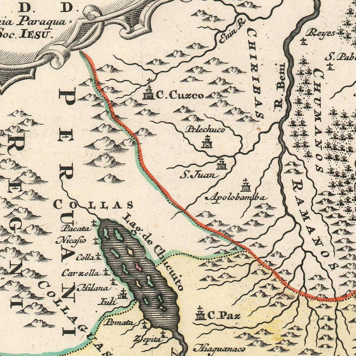 Old Map of Paraguay 1730 Rare Map Antique Fine - Etsy